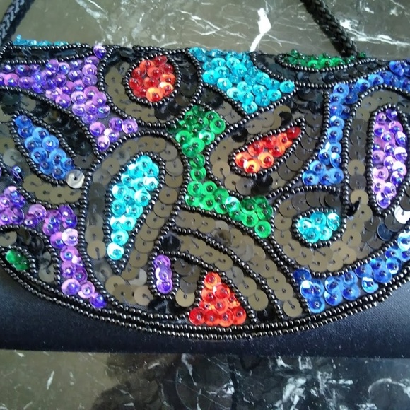 Coloriffics | Bags | Vintage Coloriffics Sequin Purseclutch | Poshmark